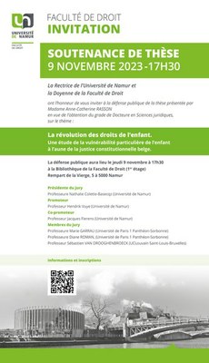 Soutenance publique de thèse de doctorat en Sciences juridiques - Anne ...